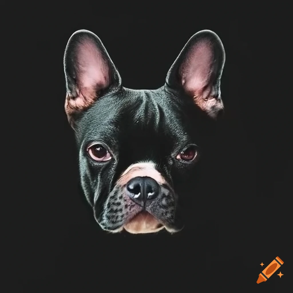 French bulldog in rainbow colors in space on Craiyon