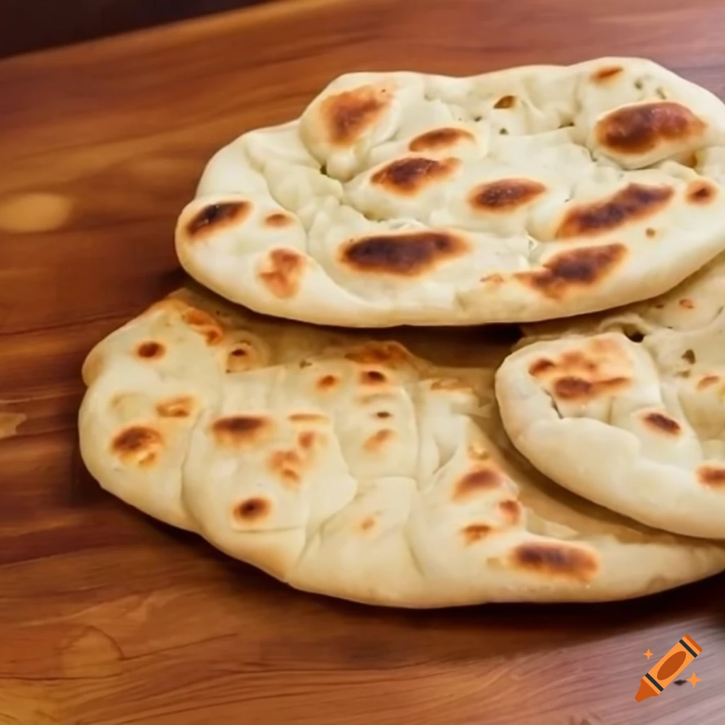Homemade naan bread on Craiyon
