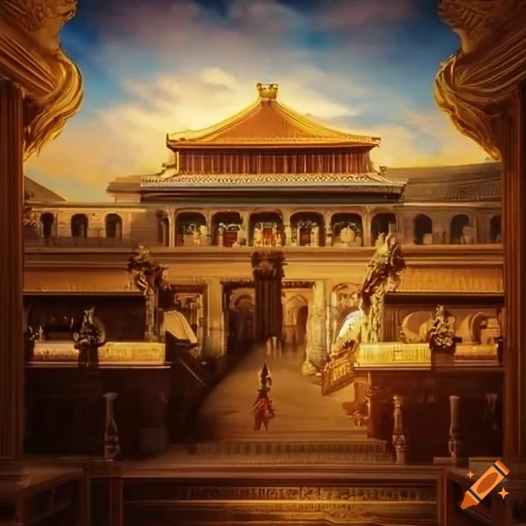 Imperial palace in the capital of a galactic empire on Craiyon