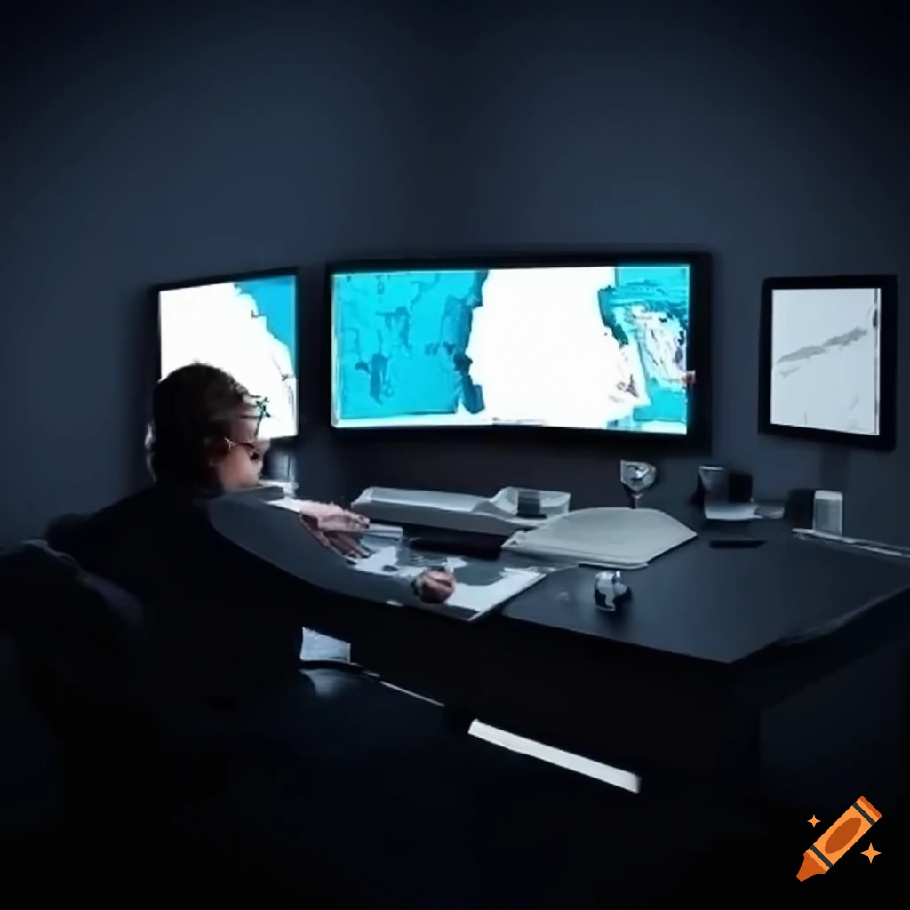 Realistic photo of gis and mapping office work on Craiyon