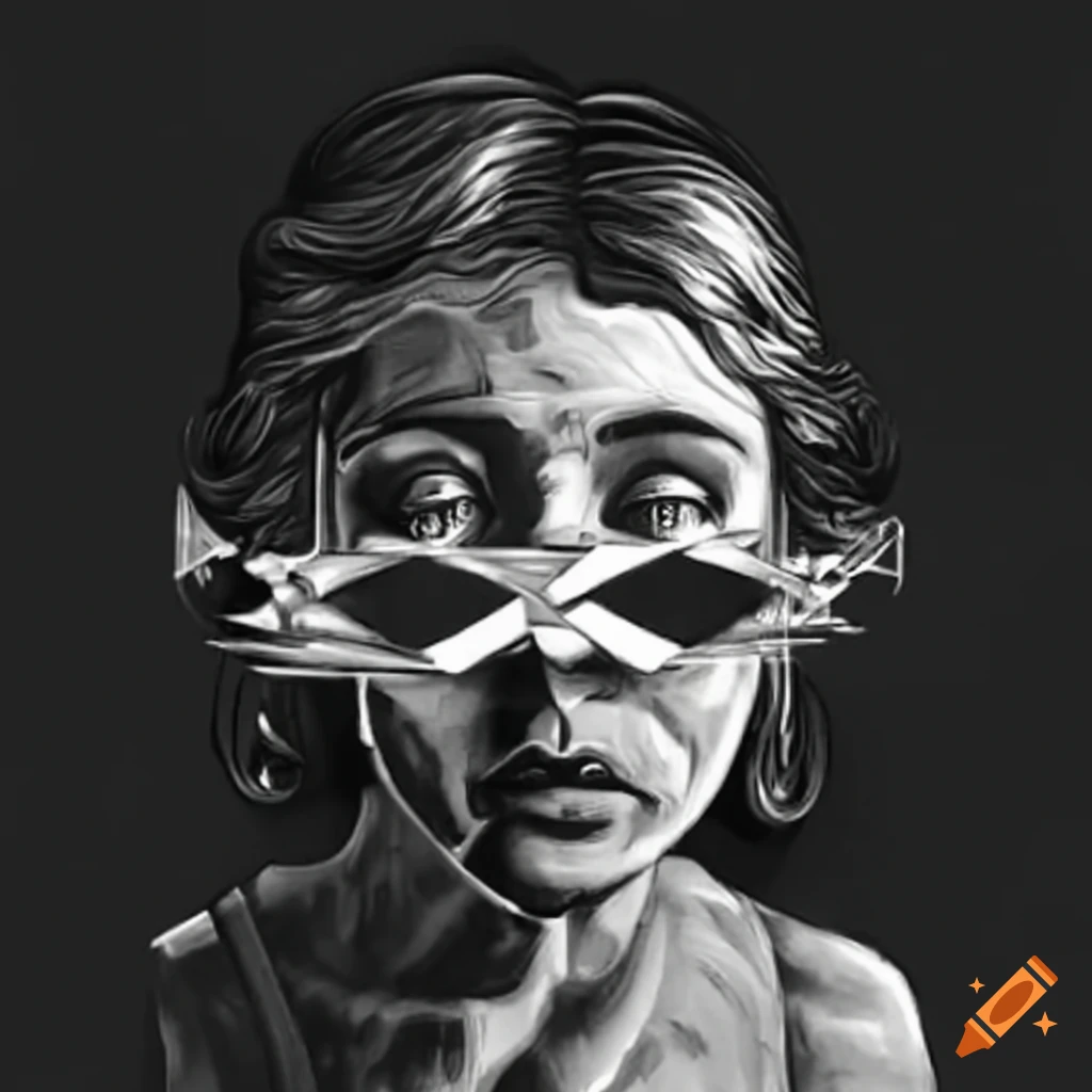 M.C. Escher's burning dumpster optical illusion with mirror reflection ...