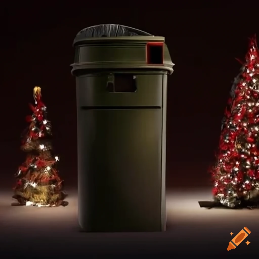 Santa's trash can on Craiyon