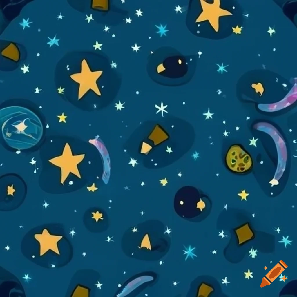 Cute alien animal in a pastel starry space setting on Craiyon