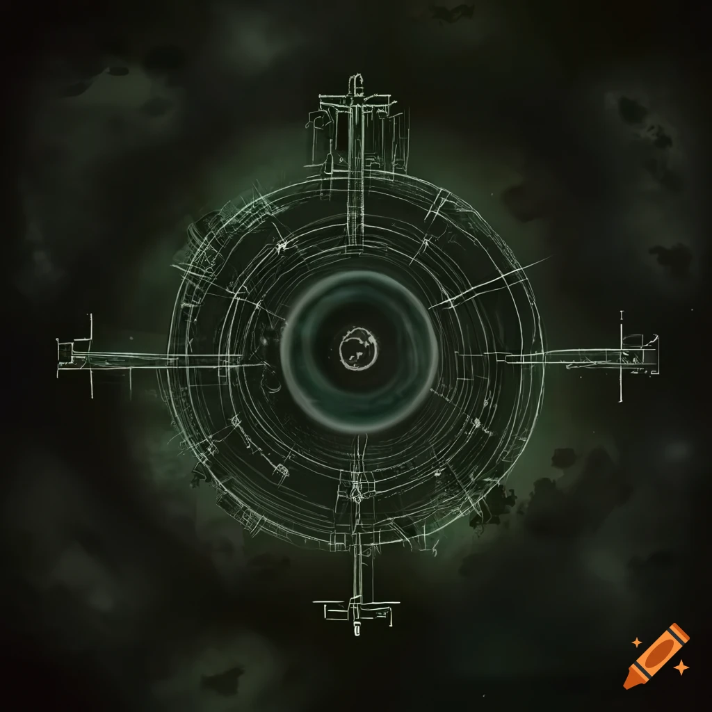 Ttrpg map of a magic circle at stonehenge on Craiyon