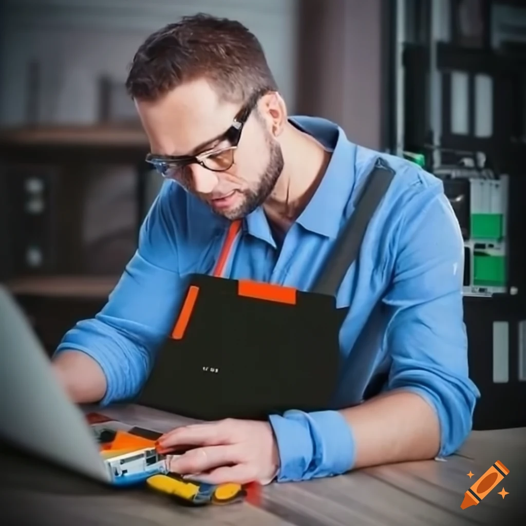 Tech repair man on Craiyon