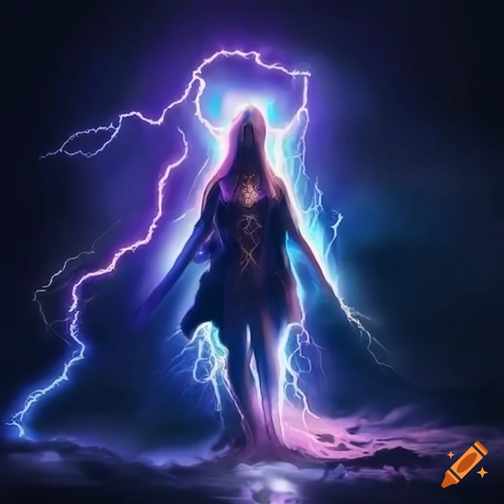 Lightning spirit on Craiyon