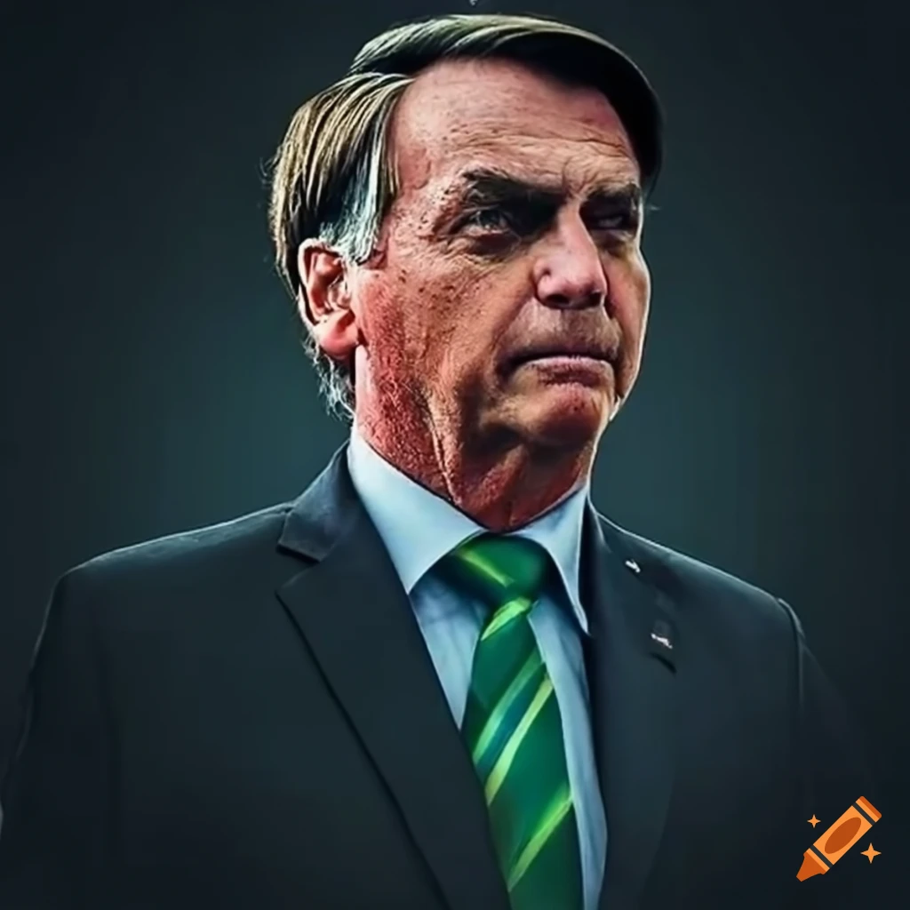 Good morning patriots text with bolsonaro's photo on Craiyon