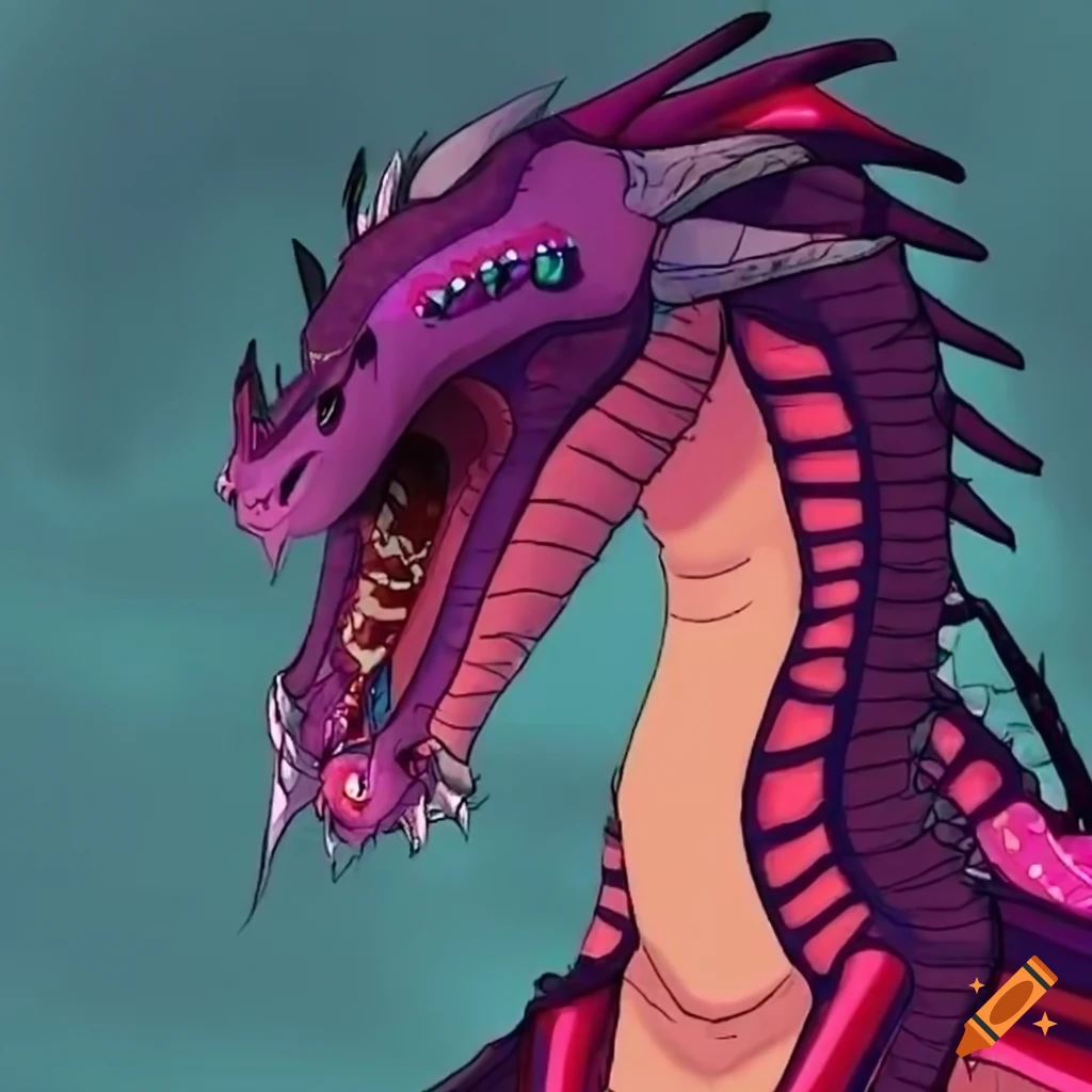 Skywing dragon swallowing a person whole in the wings of fire universe ...