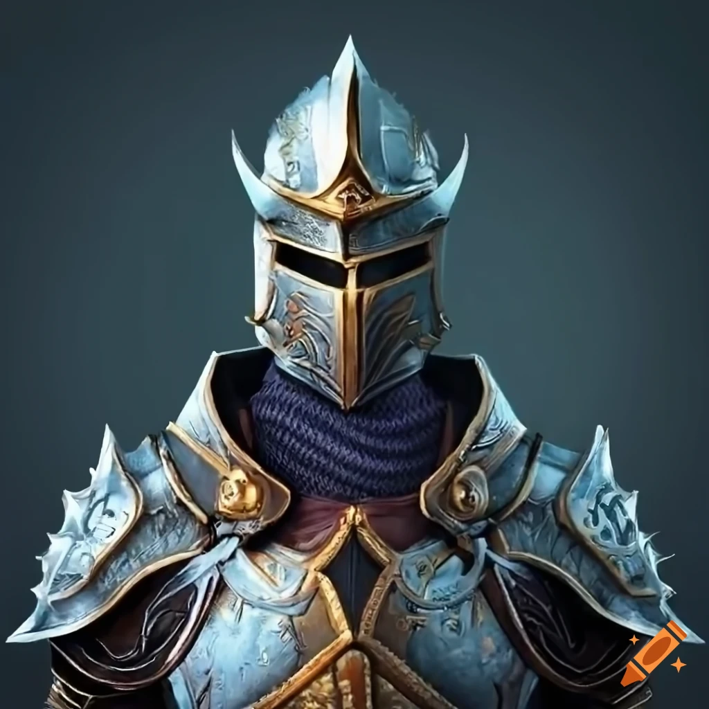 Photorealistic knight in kingdoms of amalur: reckoning style armor on Craiyon