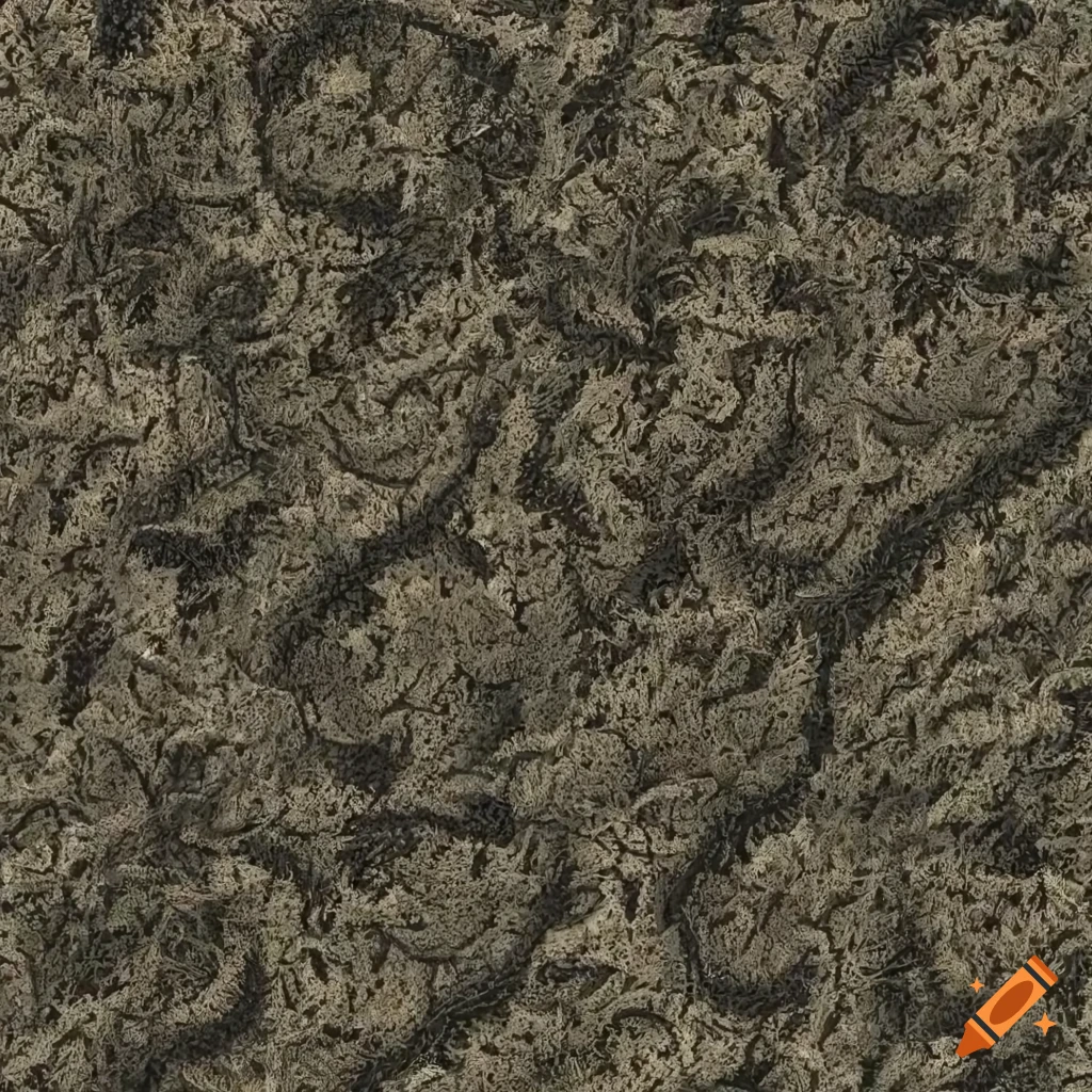 Dry moss and oak tree pattern in textured web design with earthy colors ...