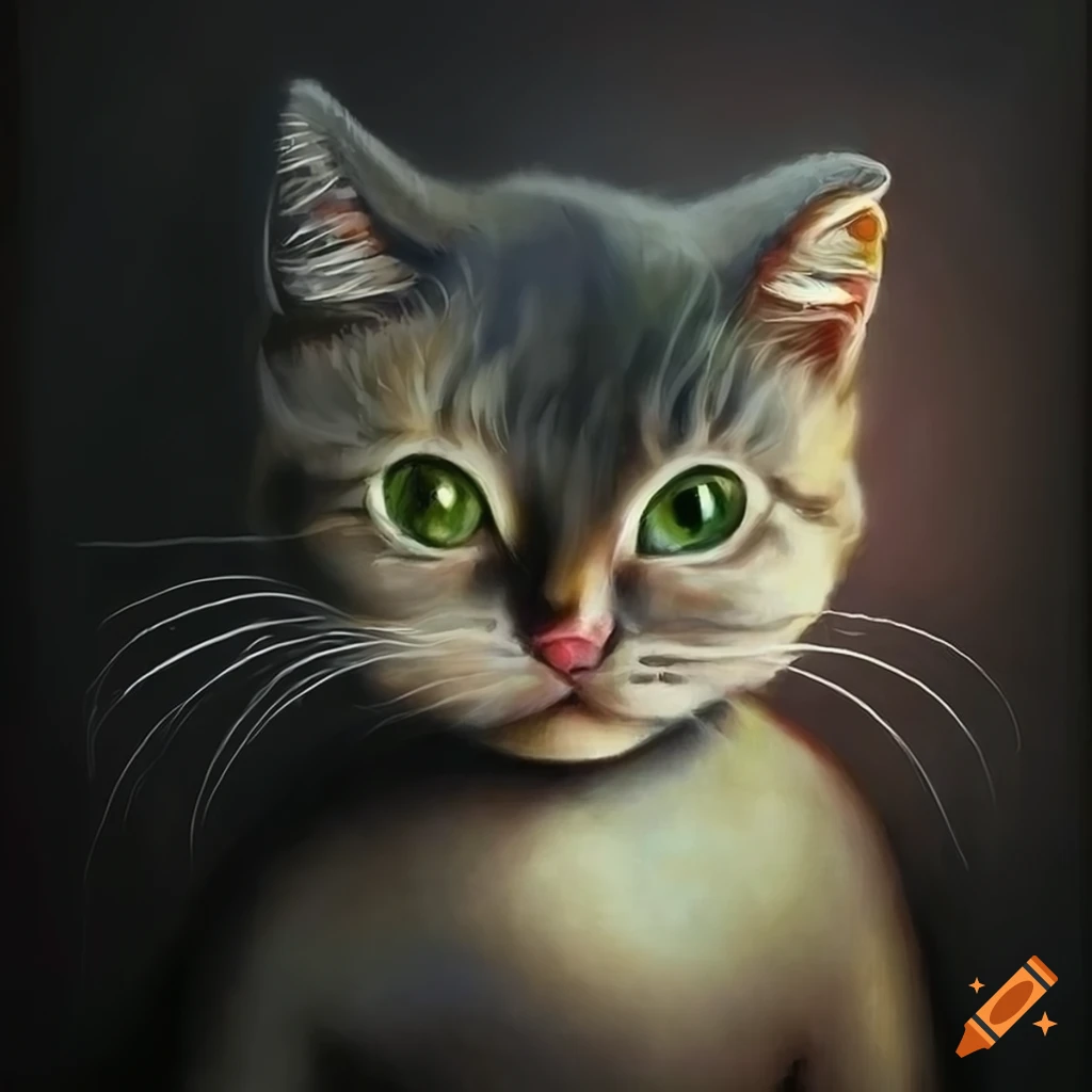 Surreal rich cat in fancy clothes waiting for the moon on Craiyon