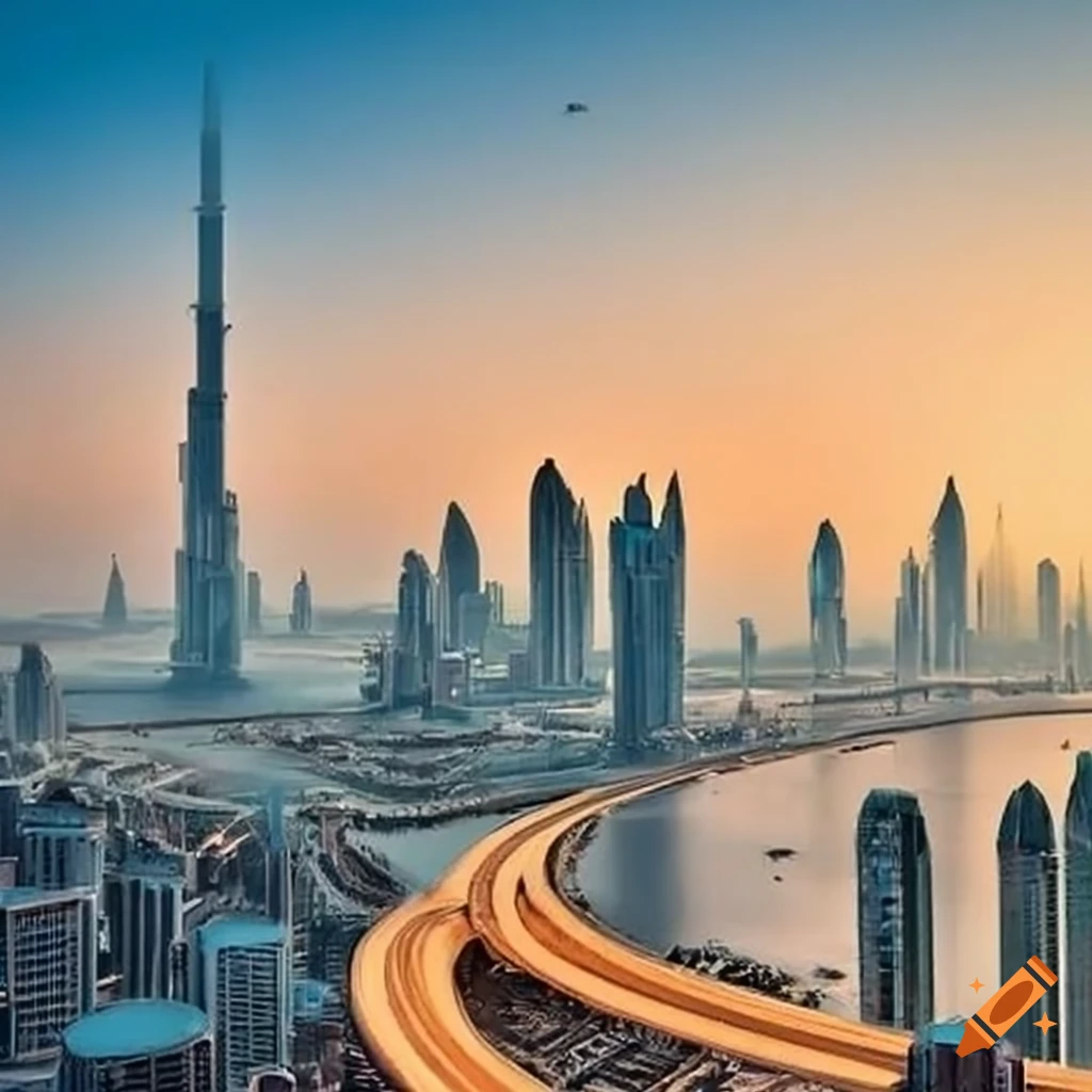 World map showing the road from Turkey to Dubai on Craiyon