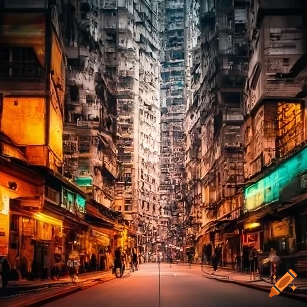 Kowloon cityscape on Craiyon