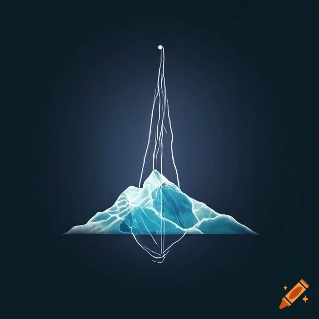 Tattoo design of a line graph with higher peaks than lows on Craiyon