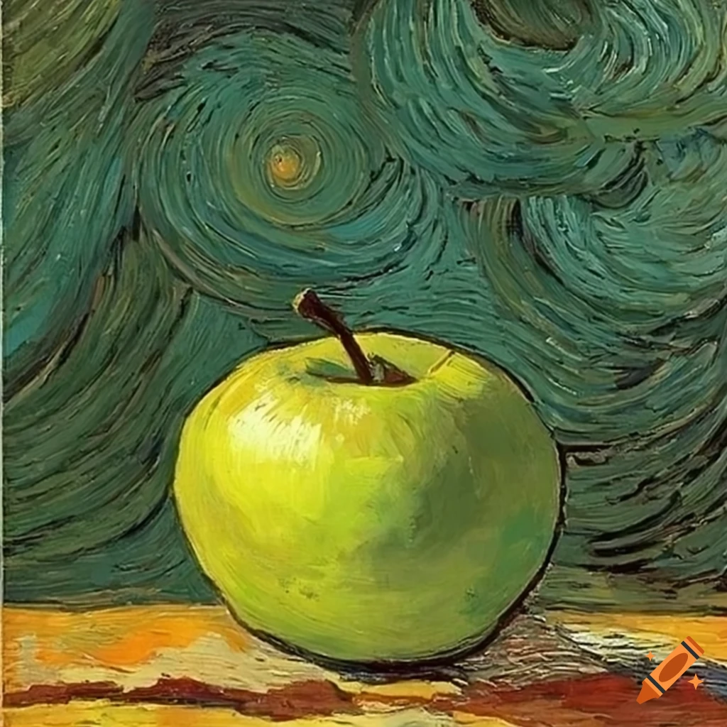Green apple by vincent van gogh on Craiyon