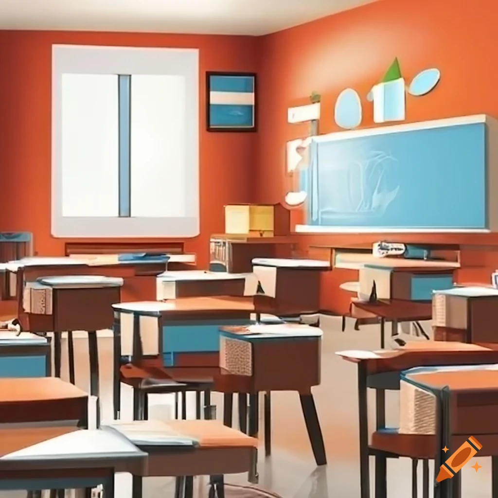 School environment on Craiyon