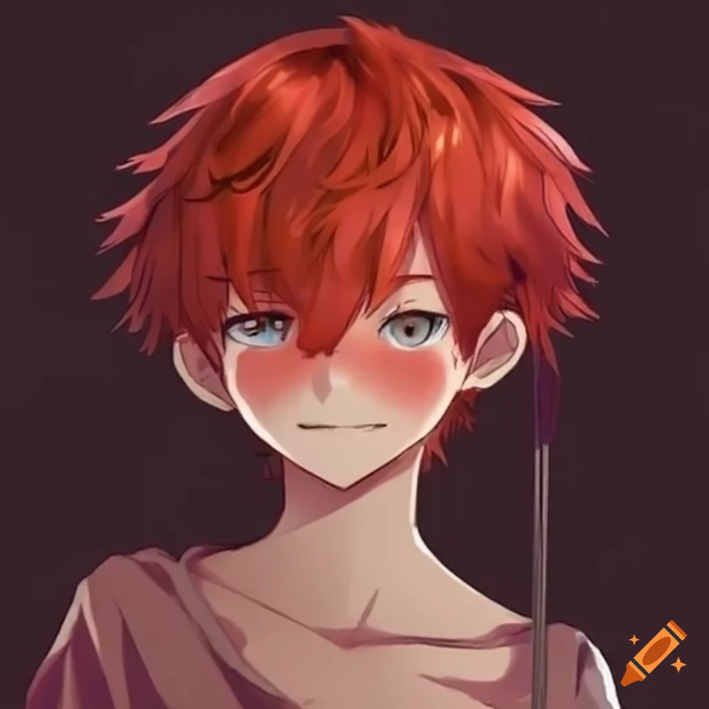 Red haired boy on Craiyon