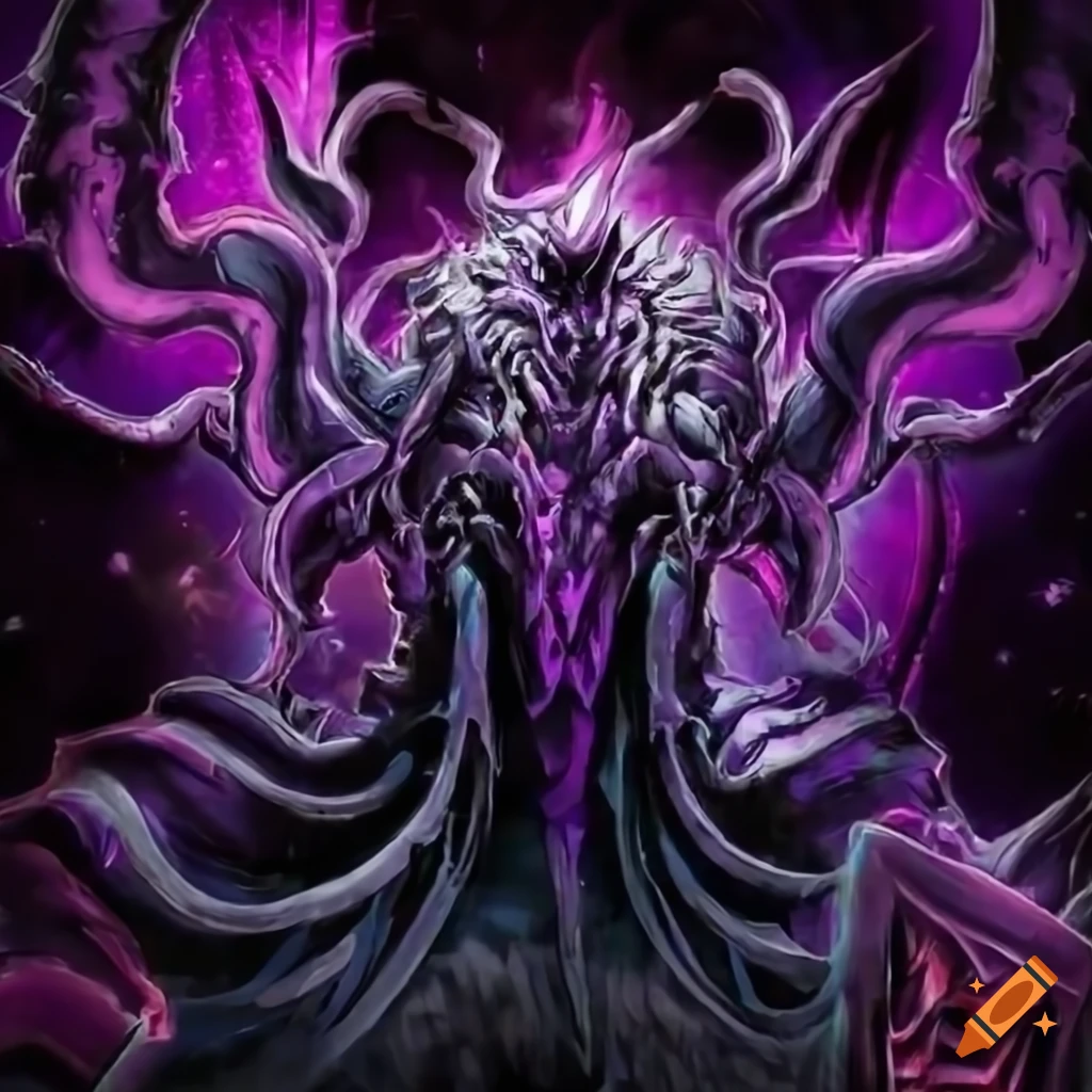 Yu-gi-oh azathoth the blind daemon sultan eldritch abomination on Craiyon