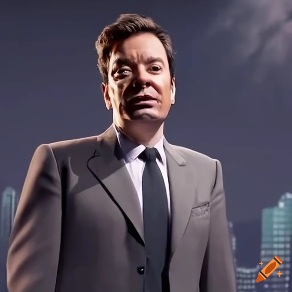 Jimmy Fallon in a dramatic role as a distraught detective on a backlit ...