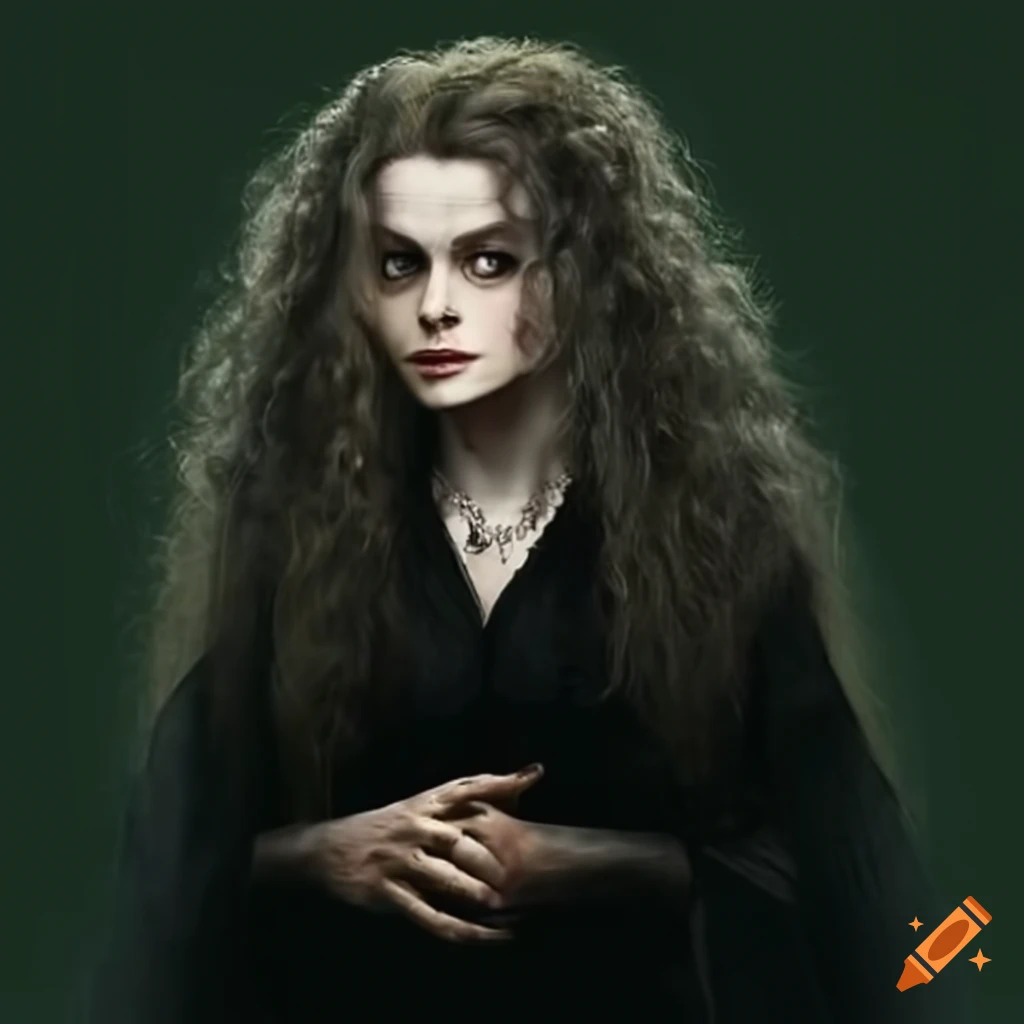 Bellatrix lestrange in her prison cell on Craiyon
