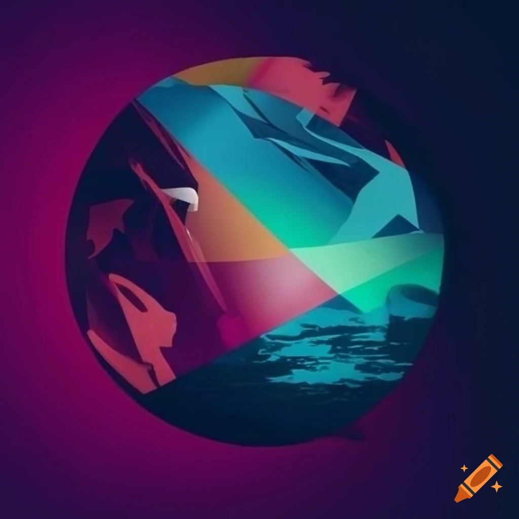 Abstract flag design inspired by the vibrant landscape of corsica on ...