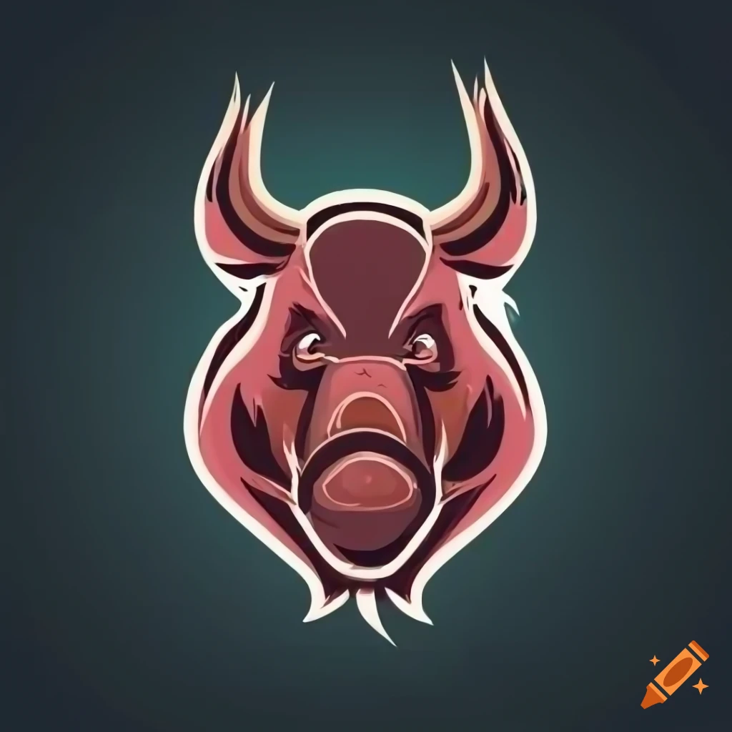 Wild pig logo on Craiyon