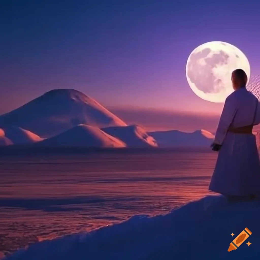 White moon festival in mongolia on Craiyon