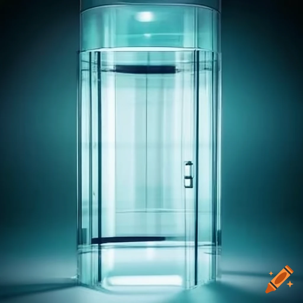 Glass elevator on Craiyon