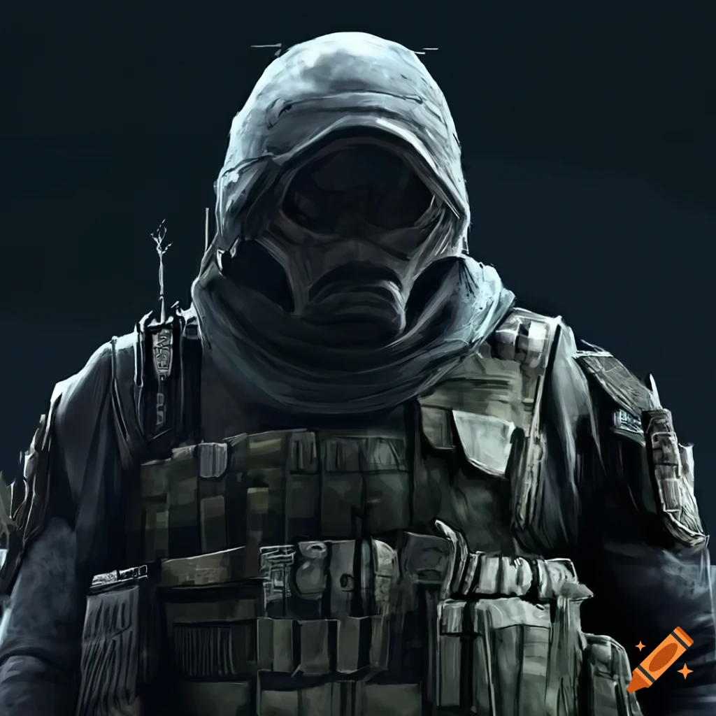 Specter character from call of duty on Craiyon