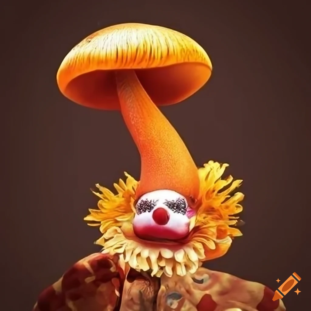 Mushroom clown on Craiyon