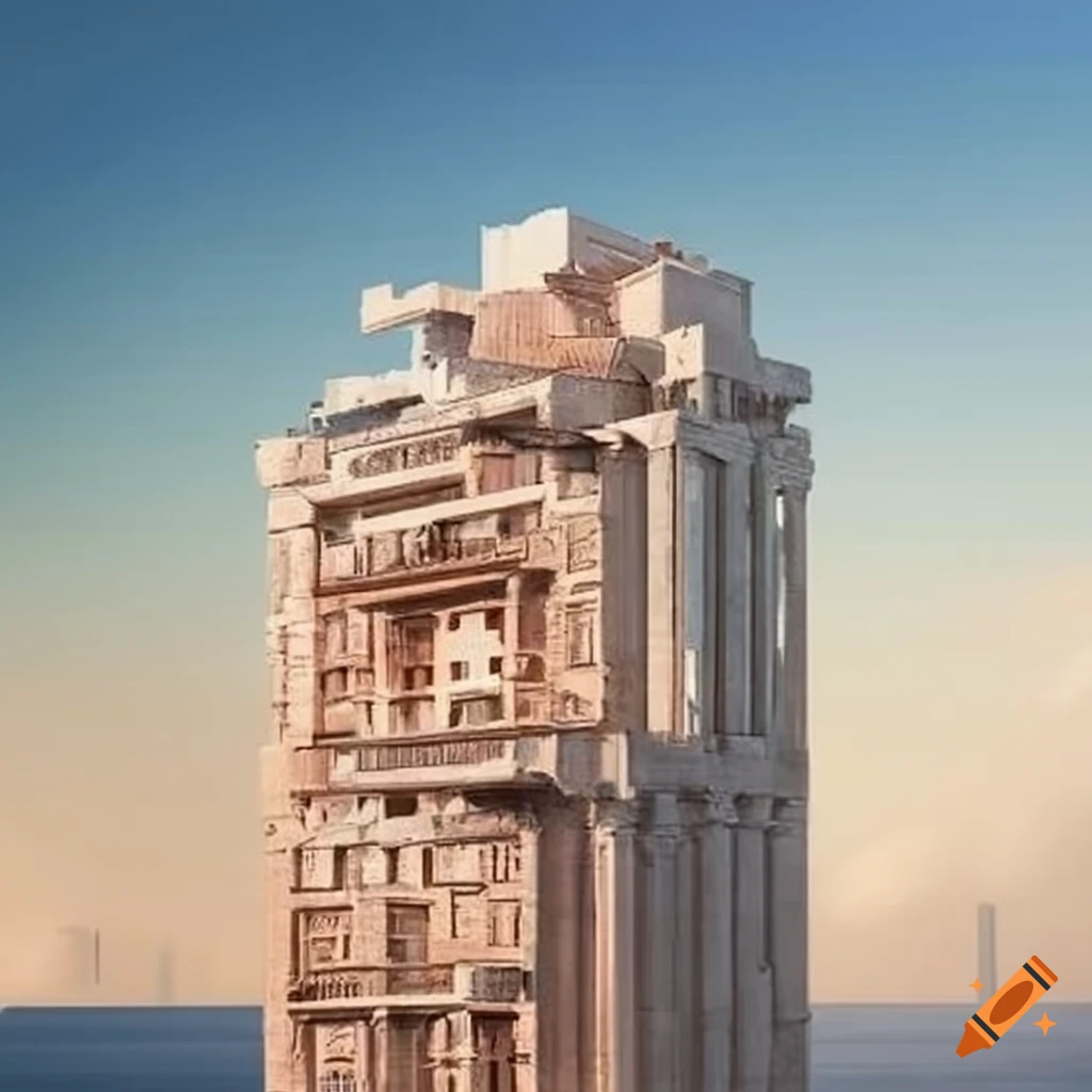 Residential high-rise from ancient greece on Craiyon
