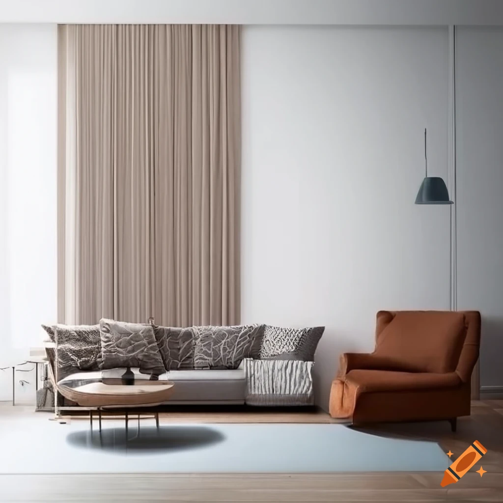 Modern apartment wall on Craiyon