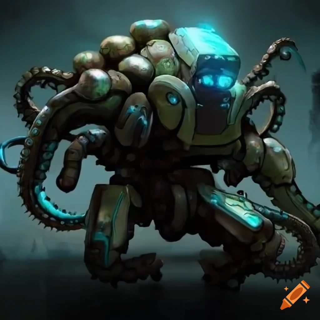 Mechanical octopus on Craiyon