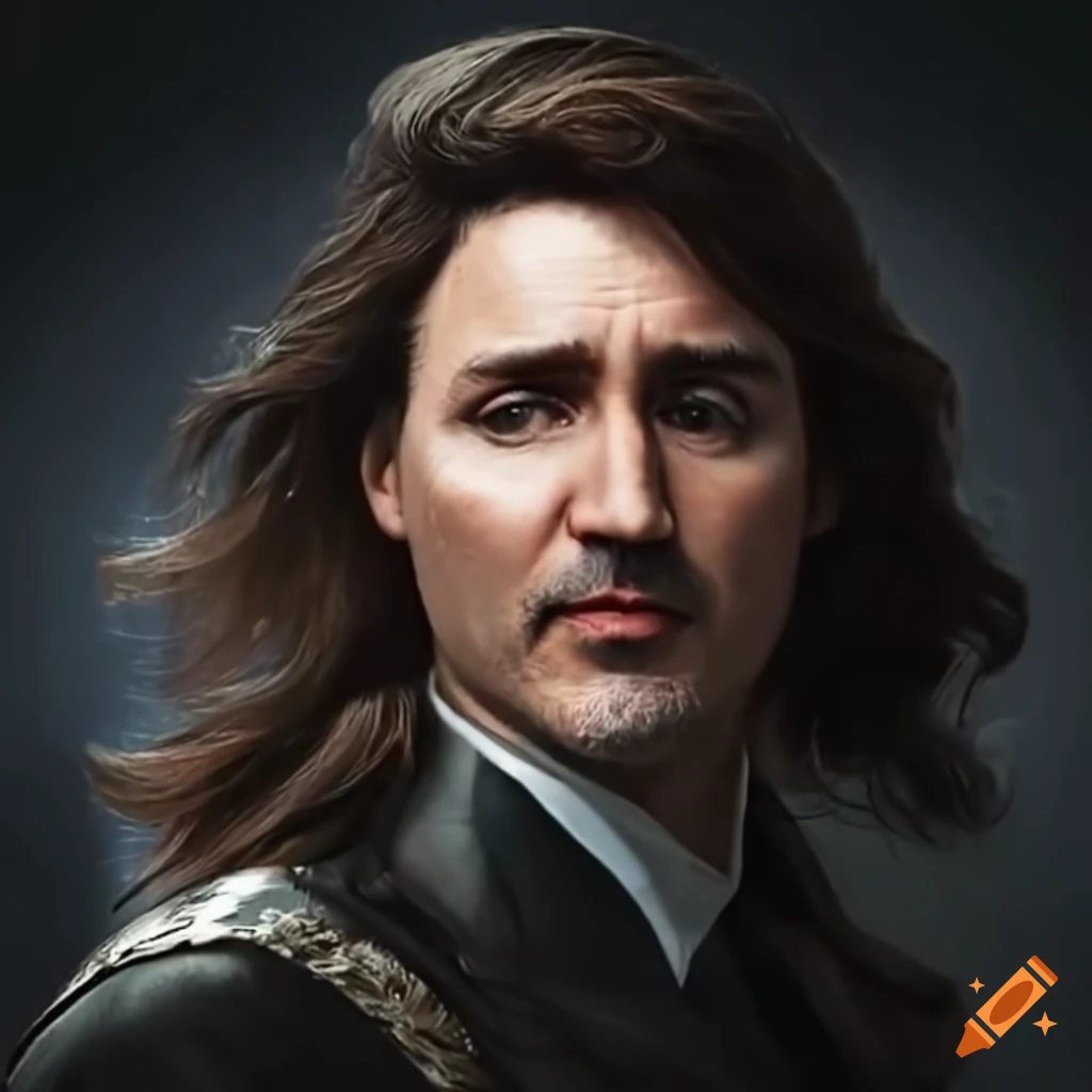 Prime minister justin trudeau cosplay as jaskier on Craiyon