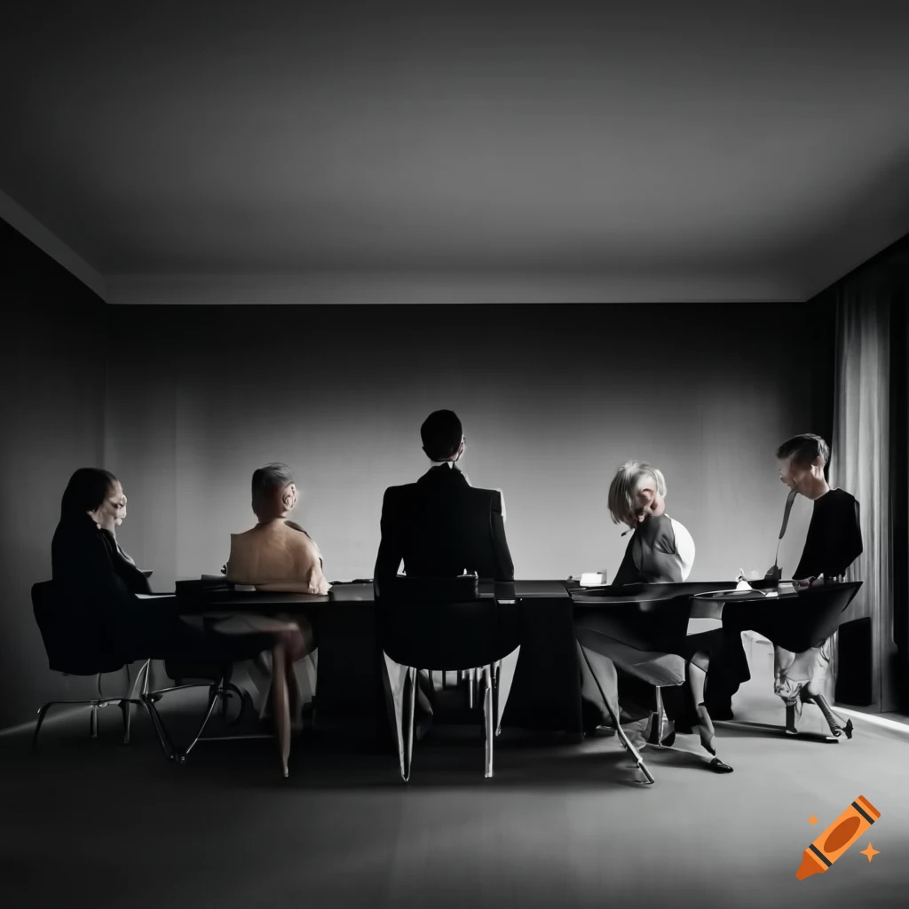 Professional interview panel in a board room on Craiyon