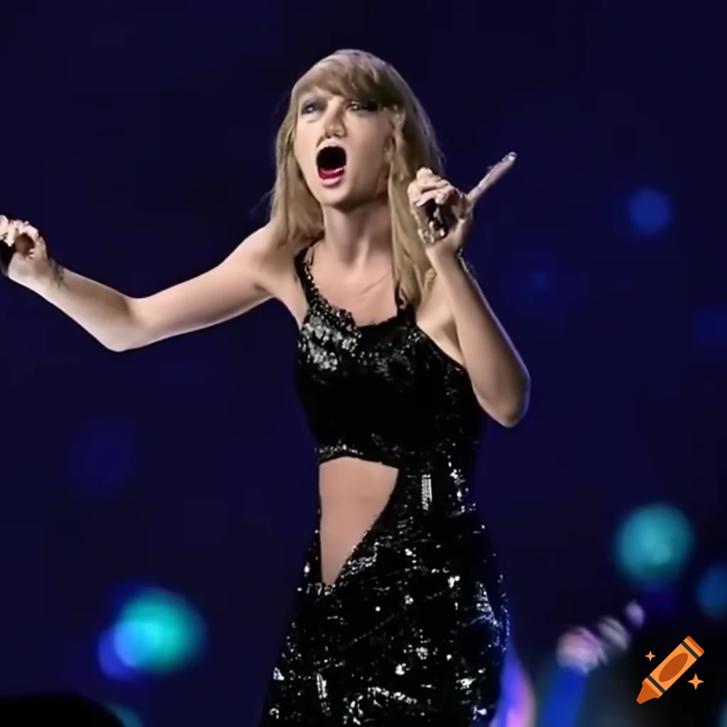 Taylor swift showing anger on Craiyon
