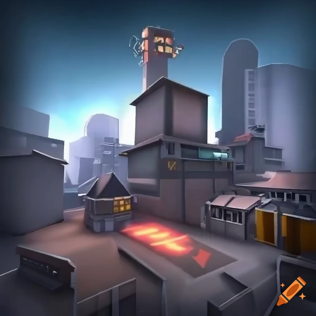 Unique gameplay areas with height variation in team fortress 2 urban ...