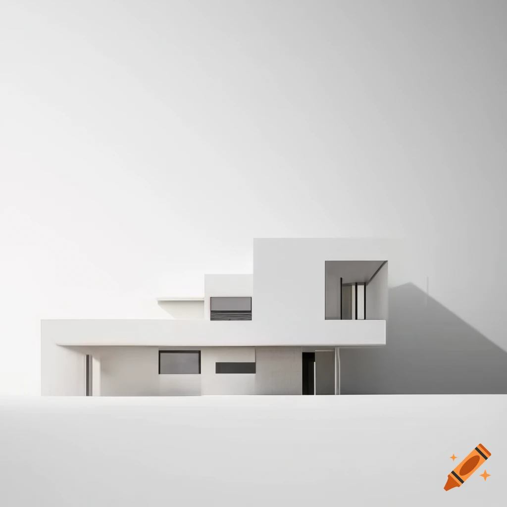 Modern minimalist white architecture design on Craiyon