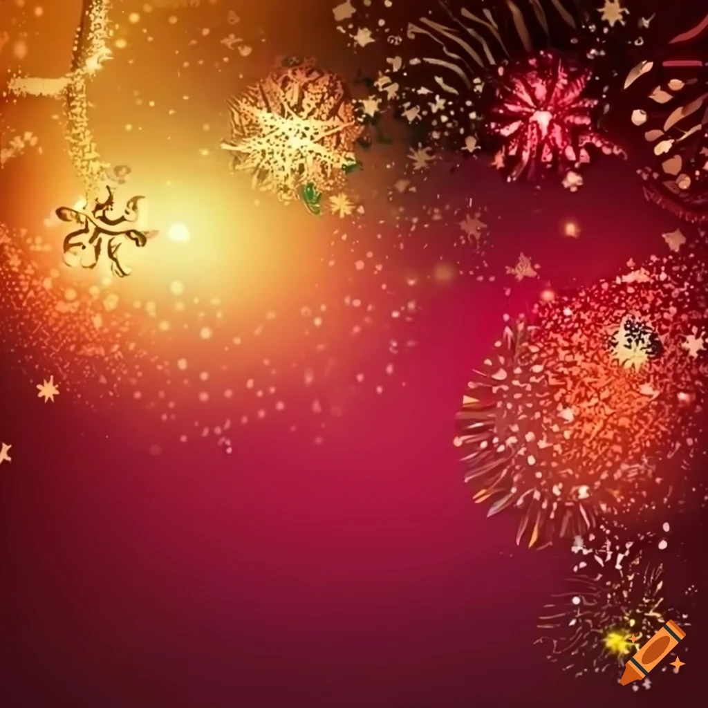 New year greeting card background on Craiyon