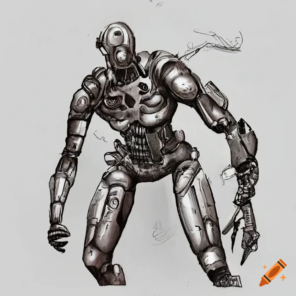 70s sci fi venusian cyborg super-soldier art on Craiyon