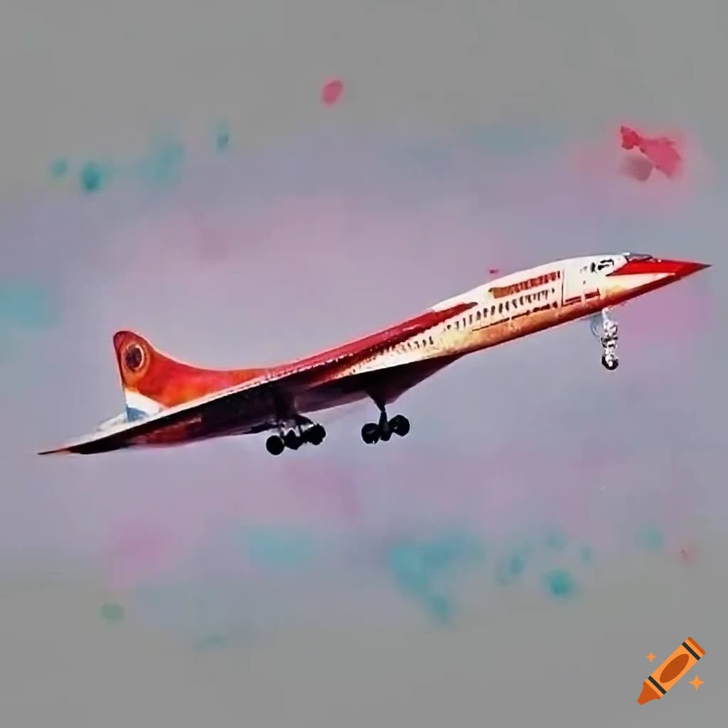 Air india concorde airplane on Craiyon