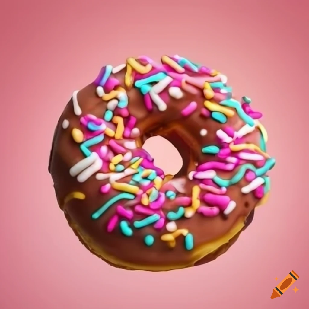 Colorful sprinkle donut on Craiyon