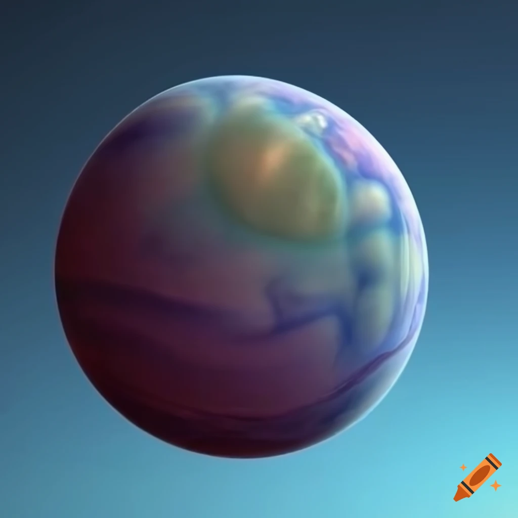 3d rendered image of ringed planets on Craiyon