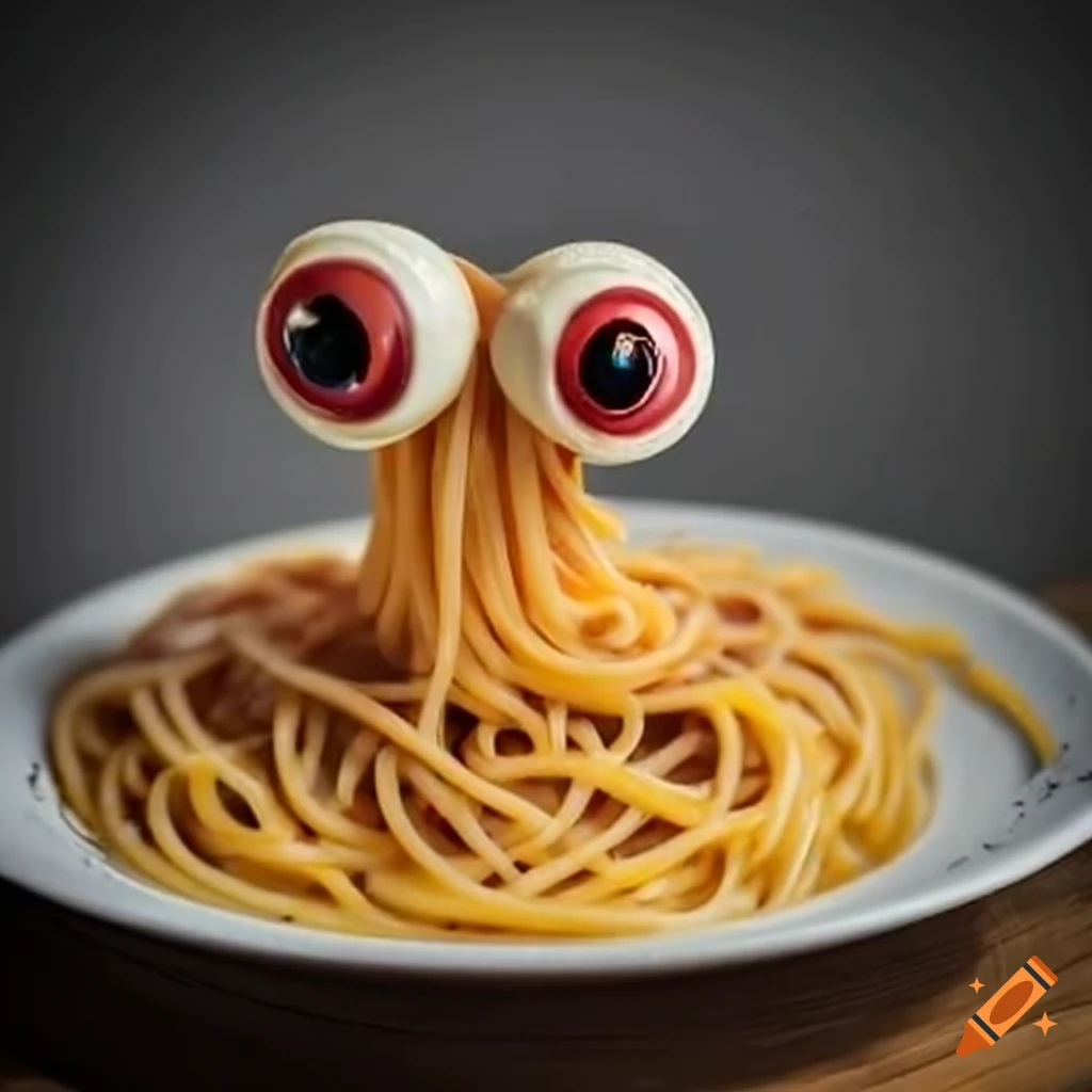 Delicious plate of spaghetti on Craiyon