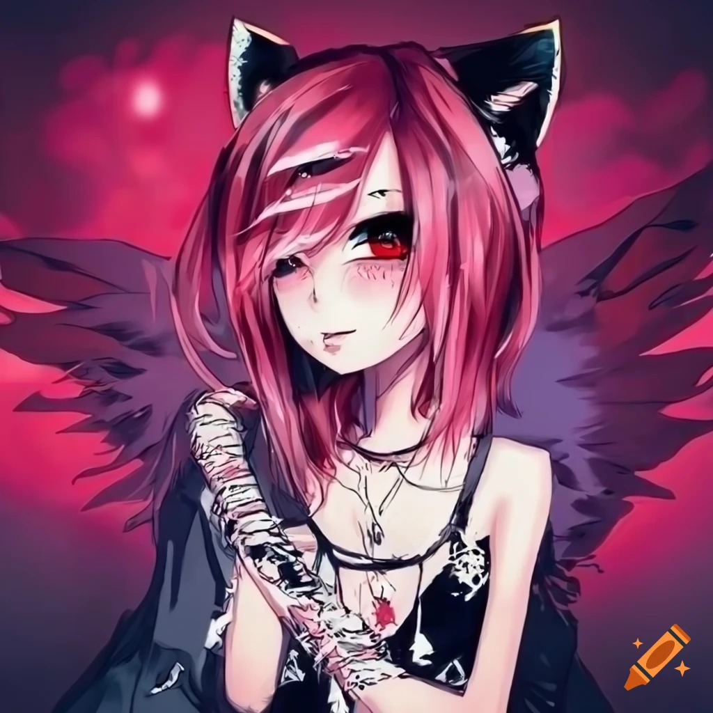 Emo kitsune tomboy on Craiyon