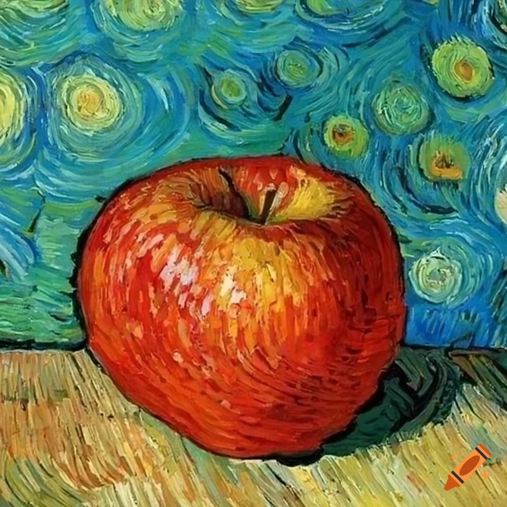 Red apple by vincent van gogh on Craiyon