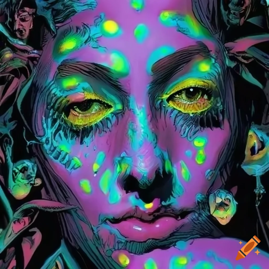 Vivacious tropical illustration with rich details and high definition ...