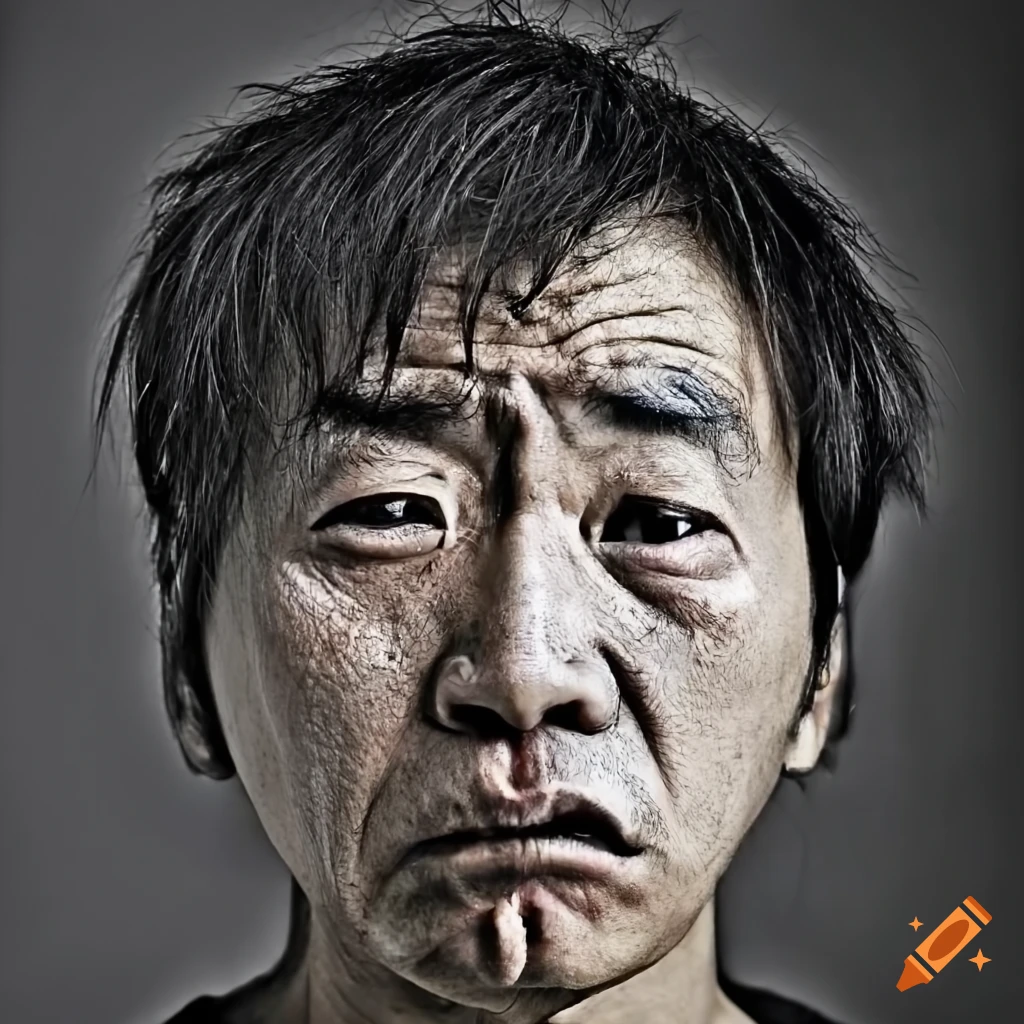 Concerned asian man on Craiyon