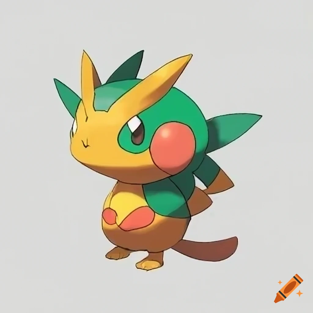 First stage of a young starter pokémon in its evolution line on Craiyon
