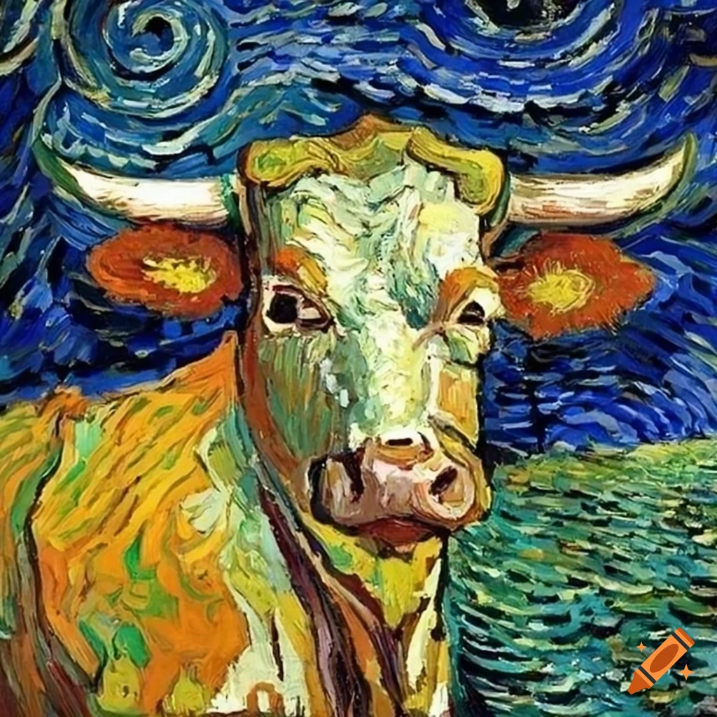 Cow by vincent van gogh on Craiyon